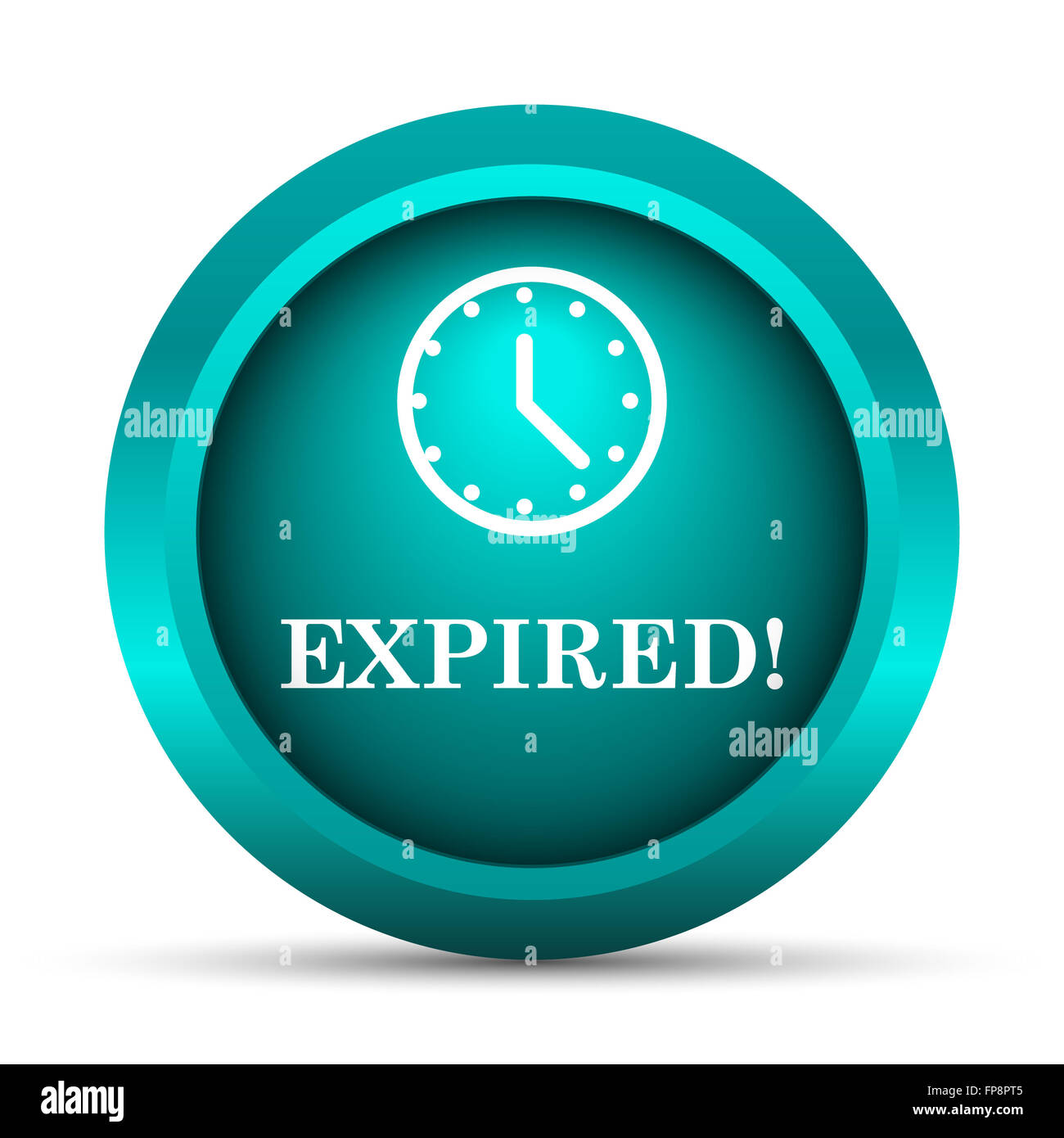 Expired icon. Internet button on white background Stock Photo - Alamy