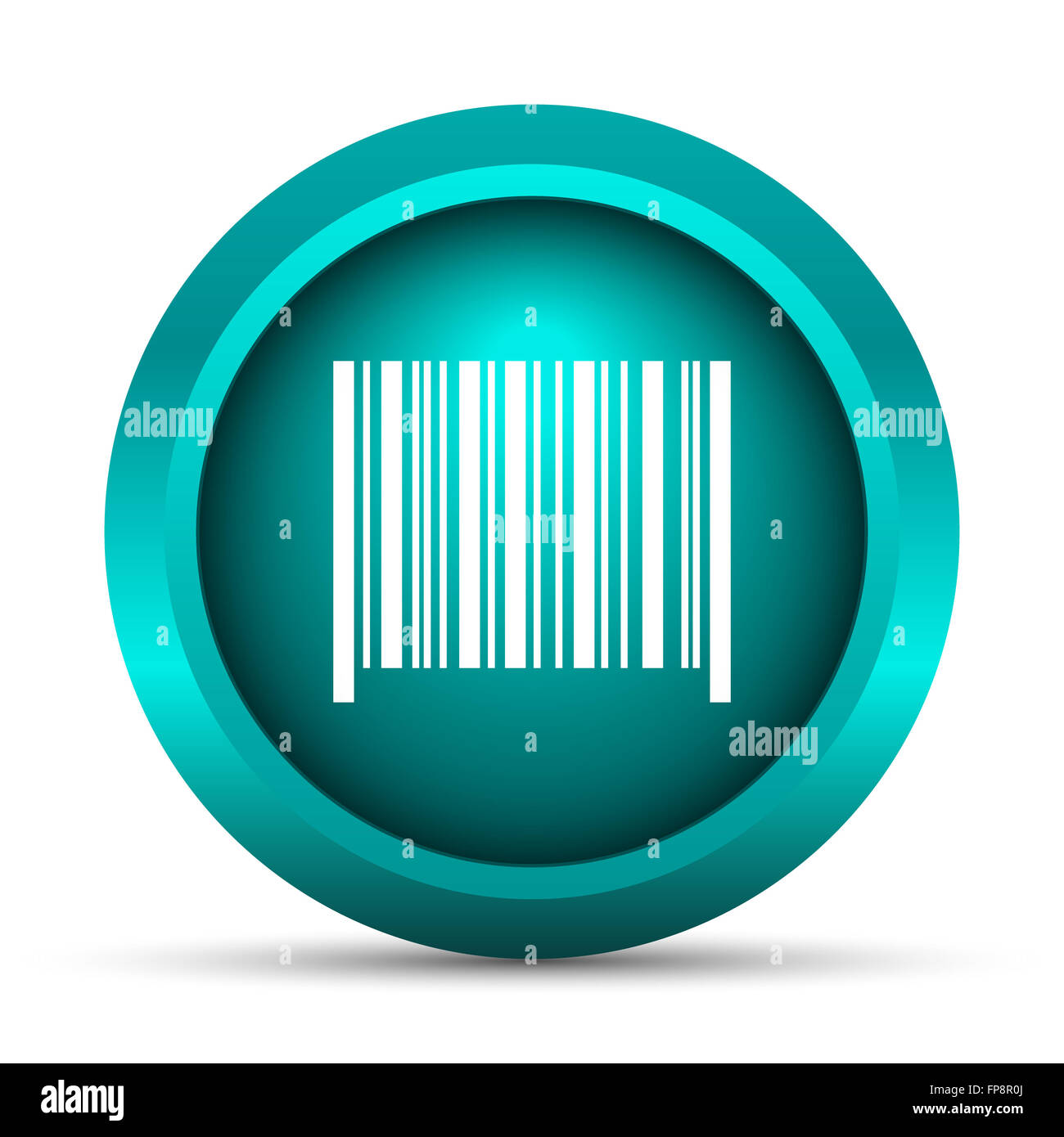Barcode icon. Internet button on white background Stock Photo - Alamy