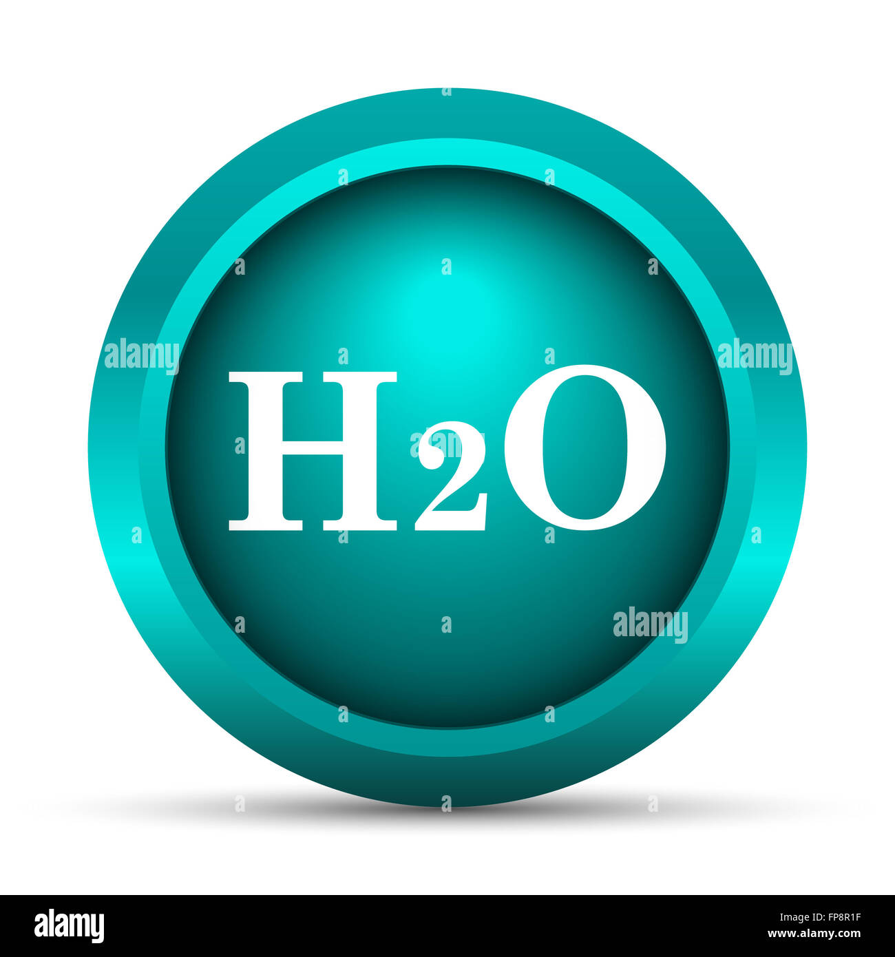 H2O icon. Internet button on white background Stock Photo - Alamy