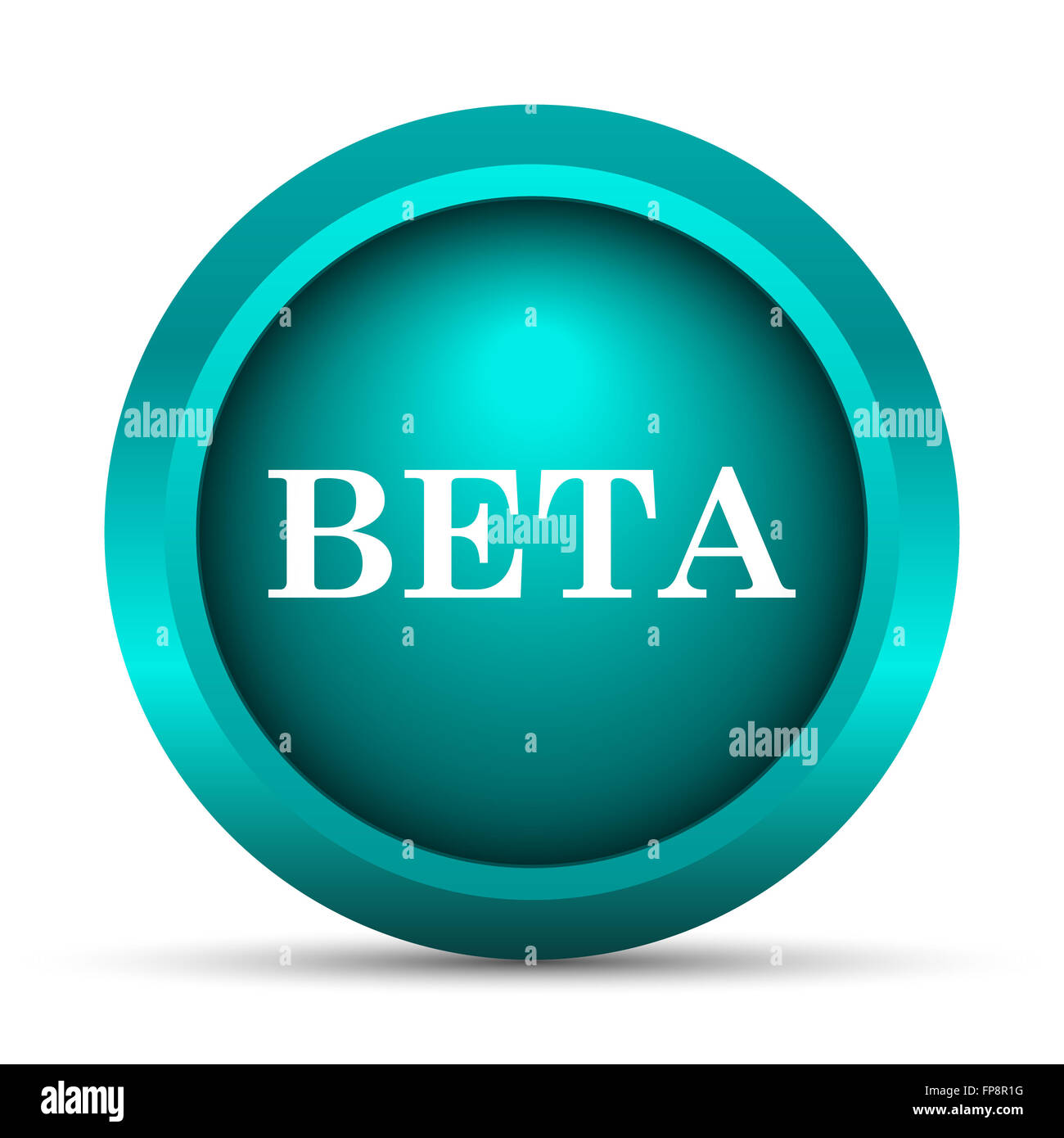 Beta icon. Internet button on white background Stock Photo - Alamy