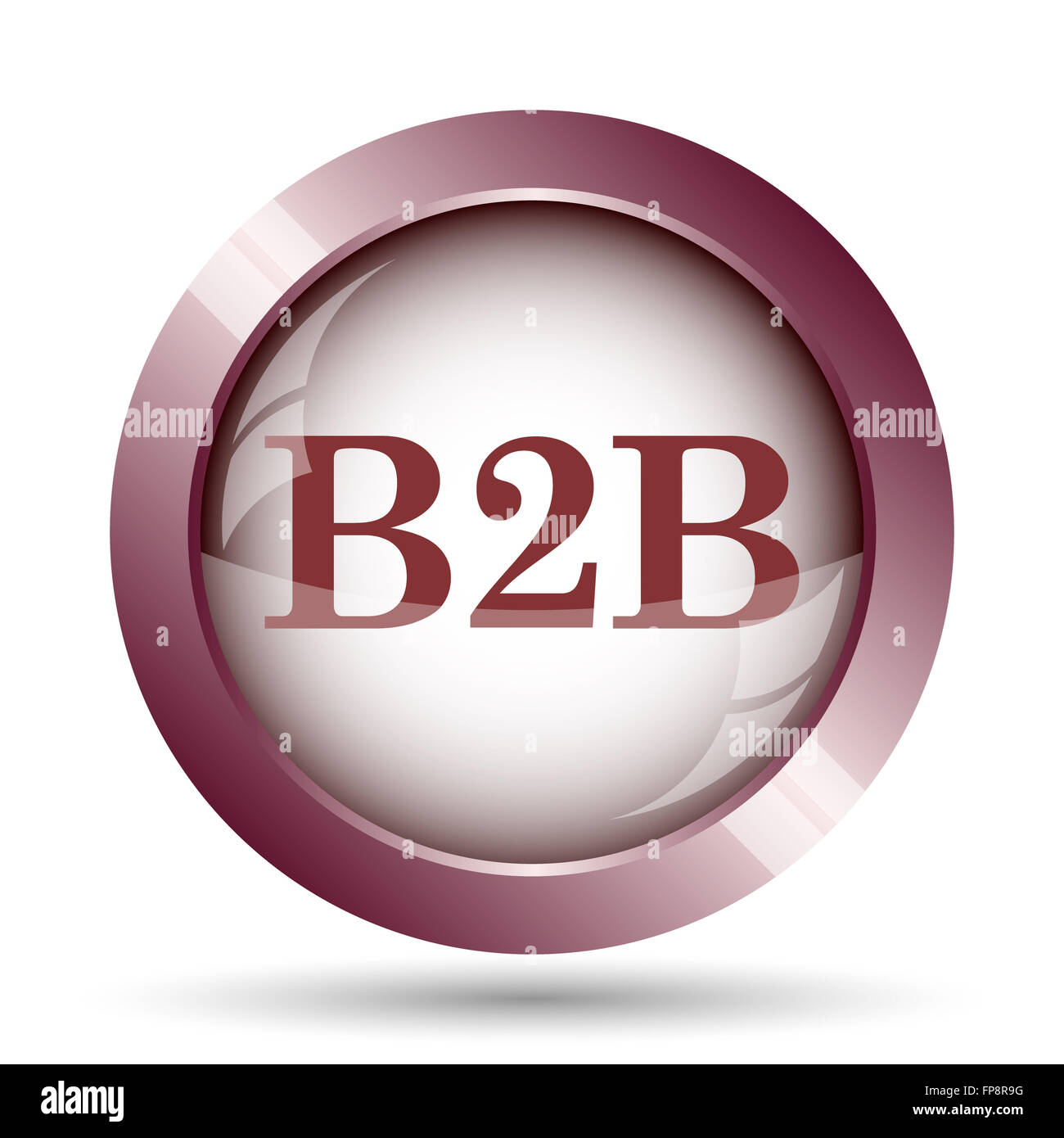 B2B icon. Internet button on white background Stock Photo - Alamy