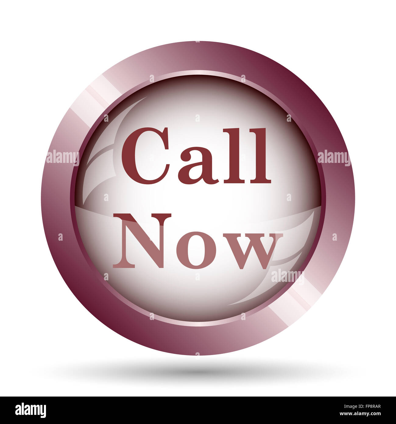 Call now icon. Internet button on white background Stock Photo - Alamy