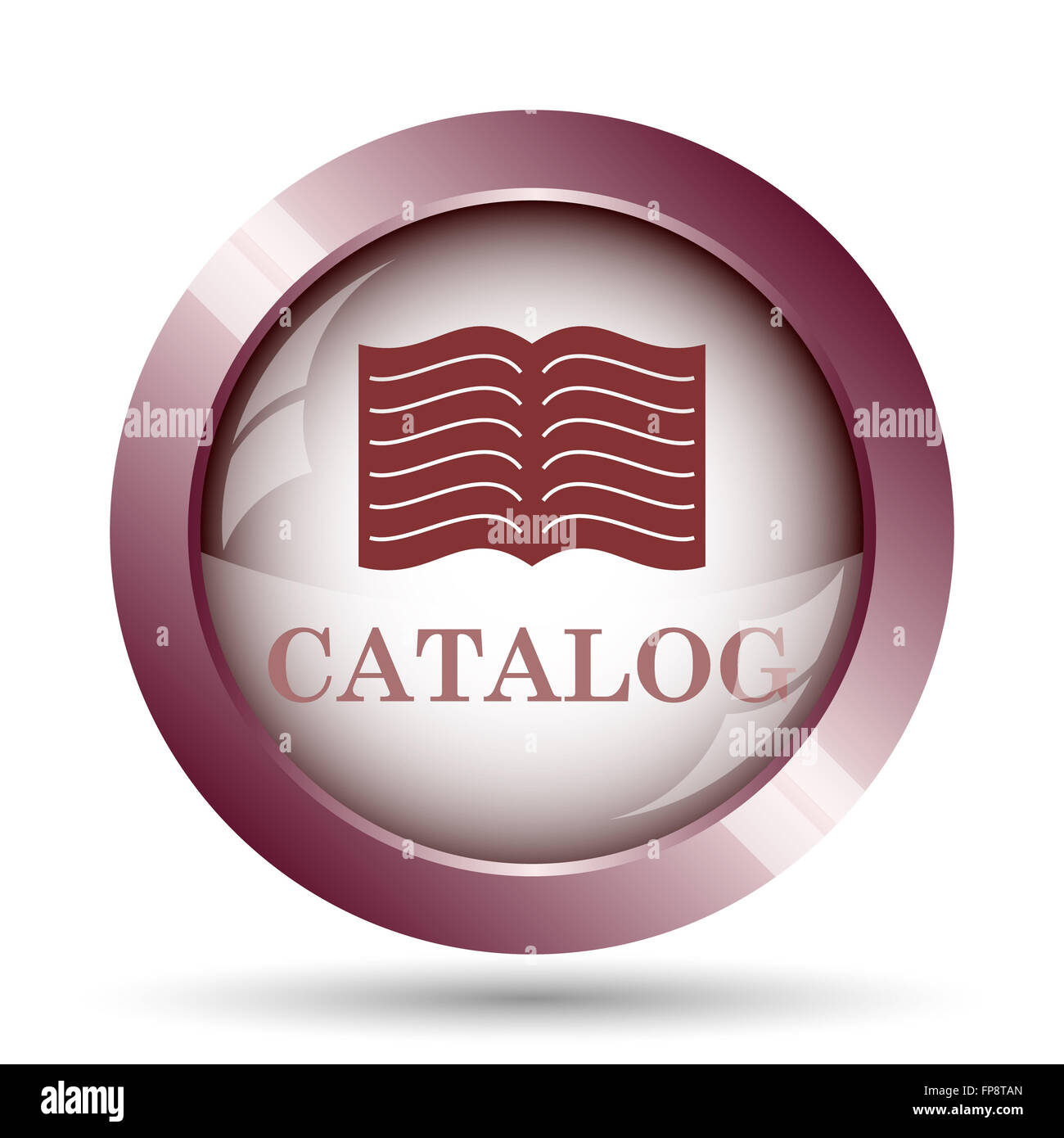 Catalog icon. Internet button on white background Stock Photo - Alamy