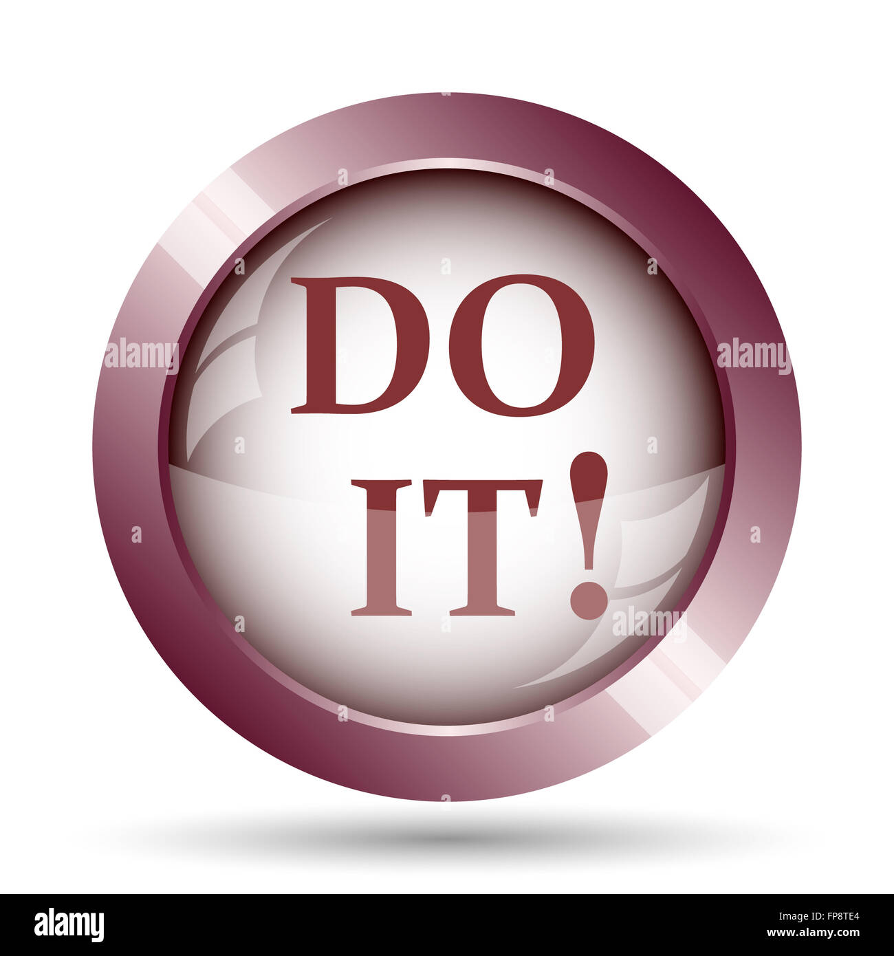 Do it icon. Internet button on white background Stock Photo - Alamy