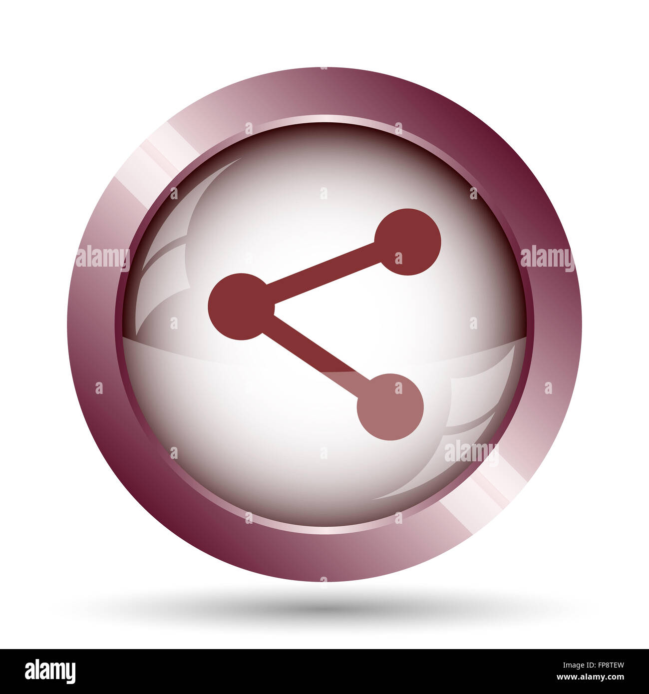 Social media - link icon. Internet button on white background Stock ...