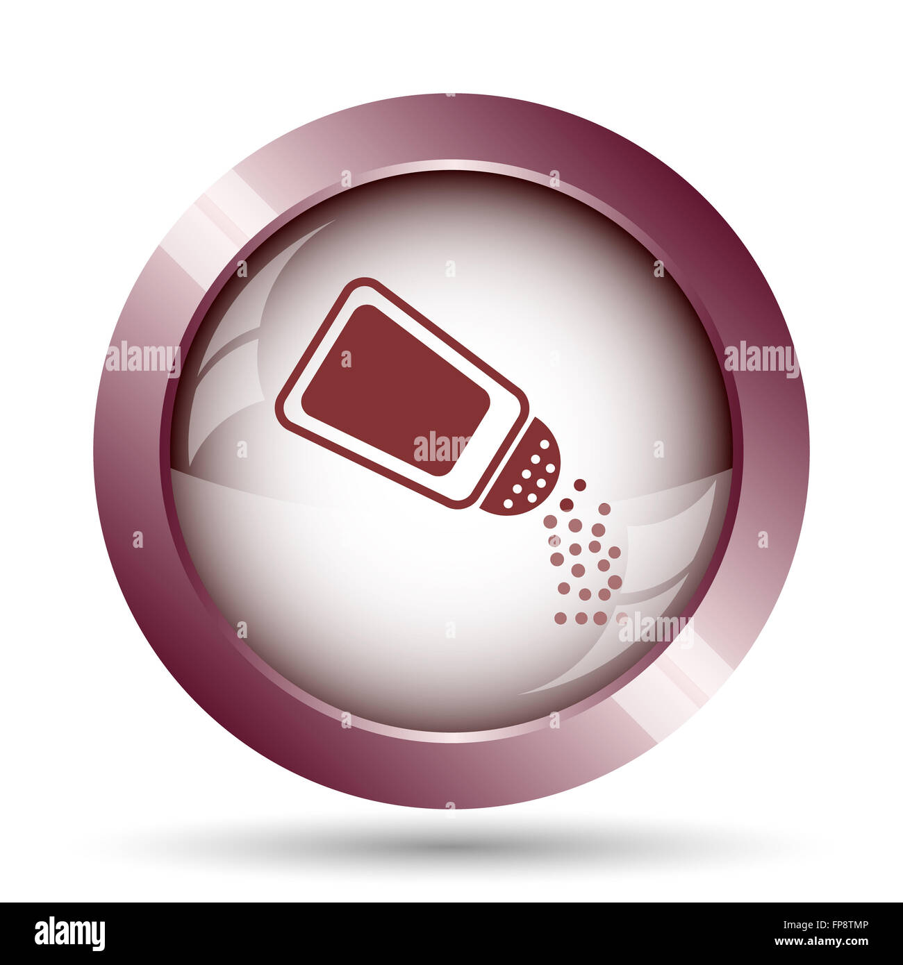 Salt icon. Internet button on white background Stock Photo - Alamy