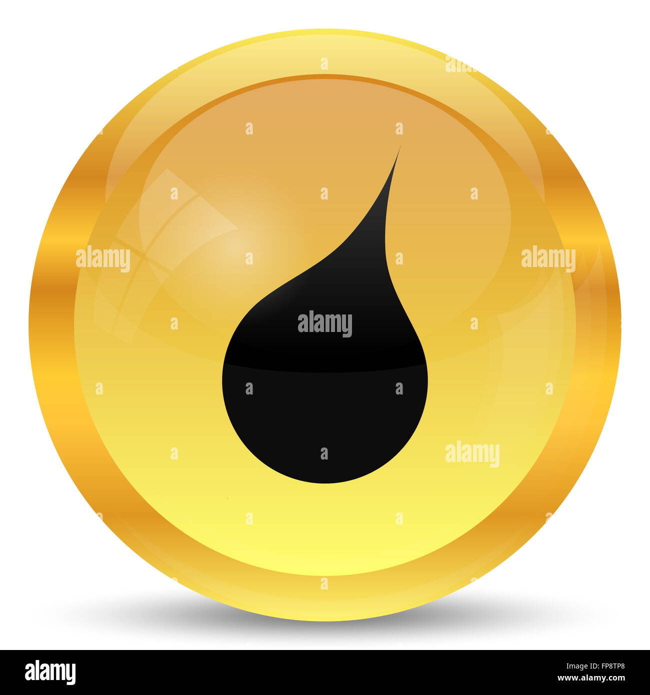 Rain icon. Internet button on white background Stock Photo - Alamy