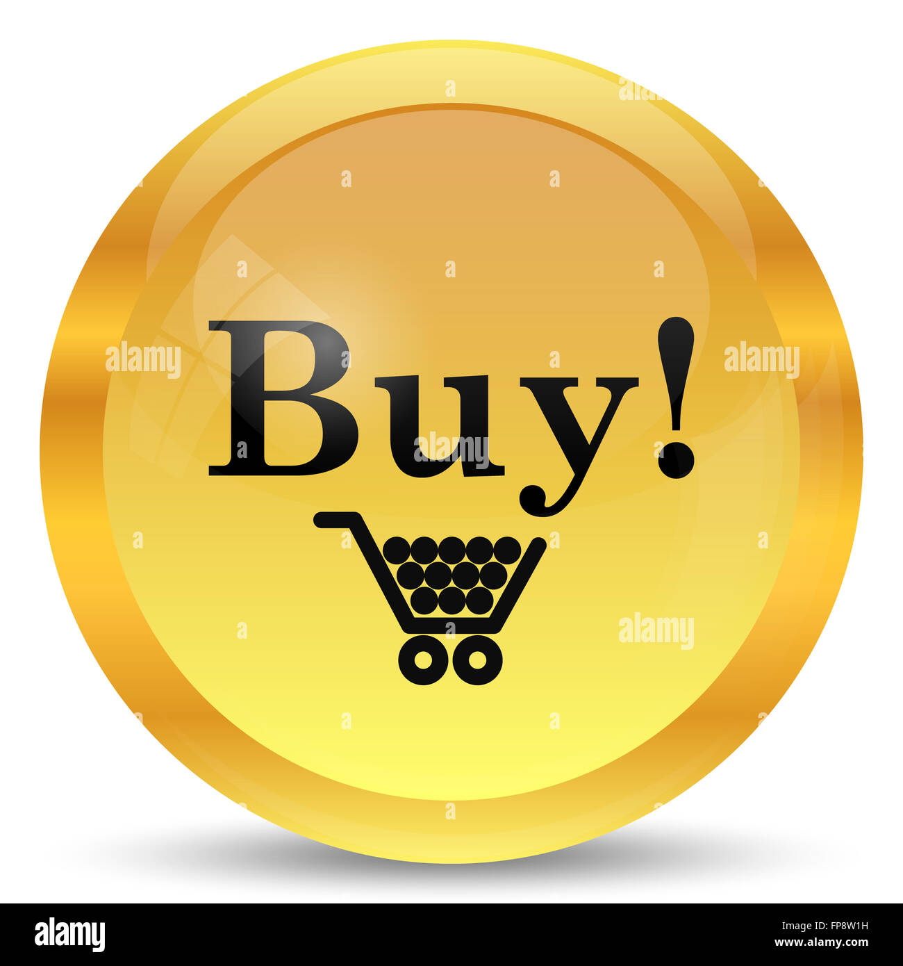Buy icon. Internet button on white background Stock Photo - Alamy