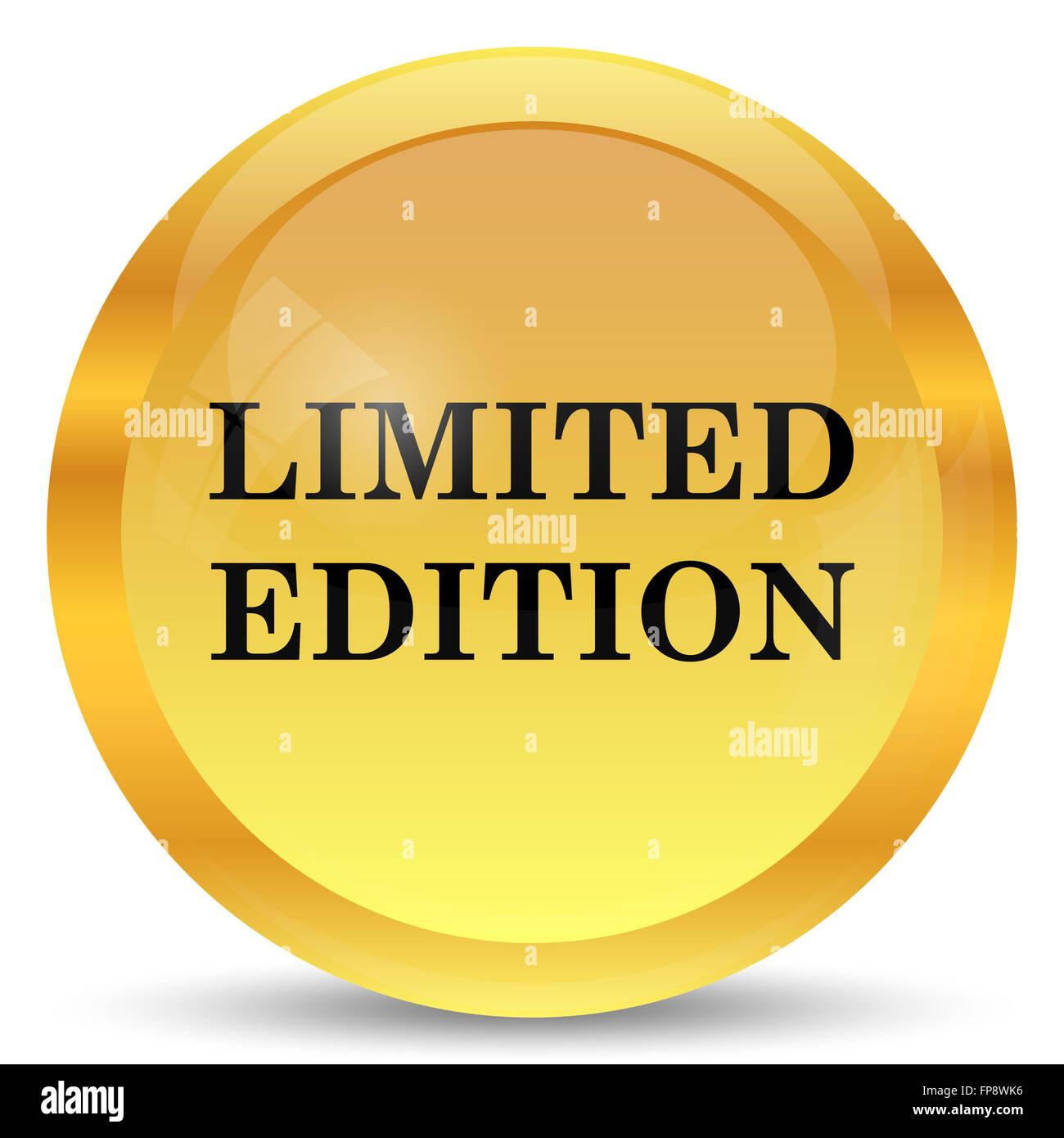 Limited edition icon. Internet button on white background Stock Photo ...