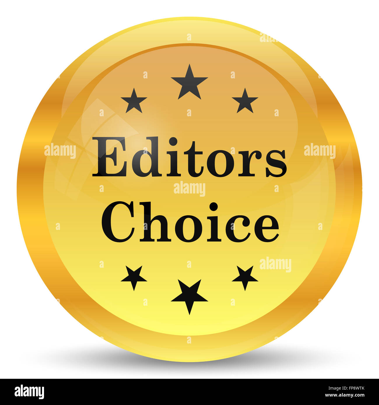 Editors choice icon. Internet button on white background Stock Photo ...