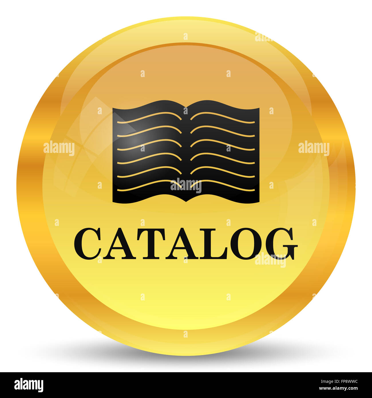 Catalog icon. Internet button on white background Stock Photo - Alamy