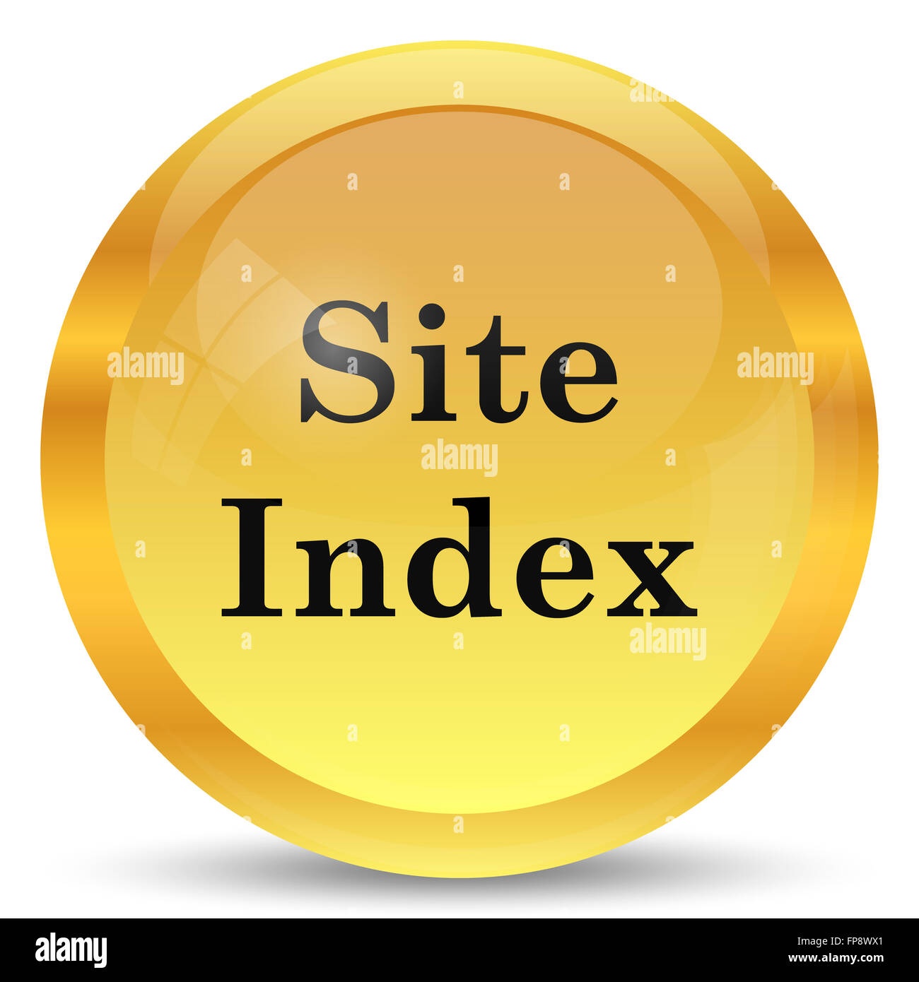 Site index icon. Internet button on white background Stock Photo - Alamy