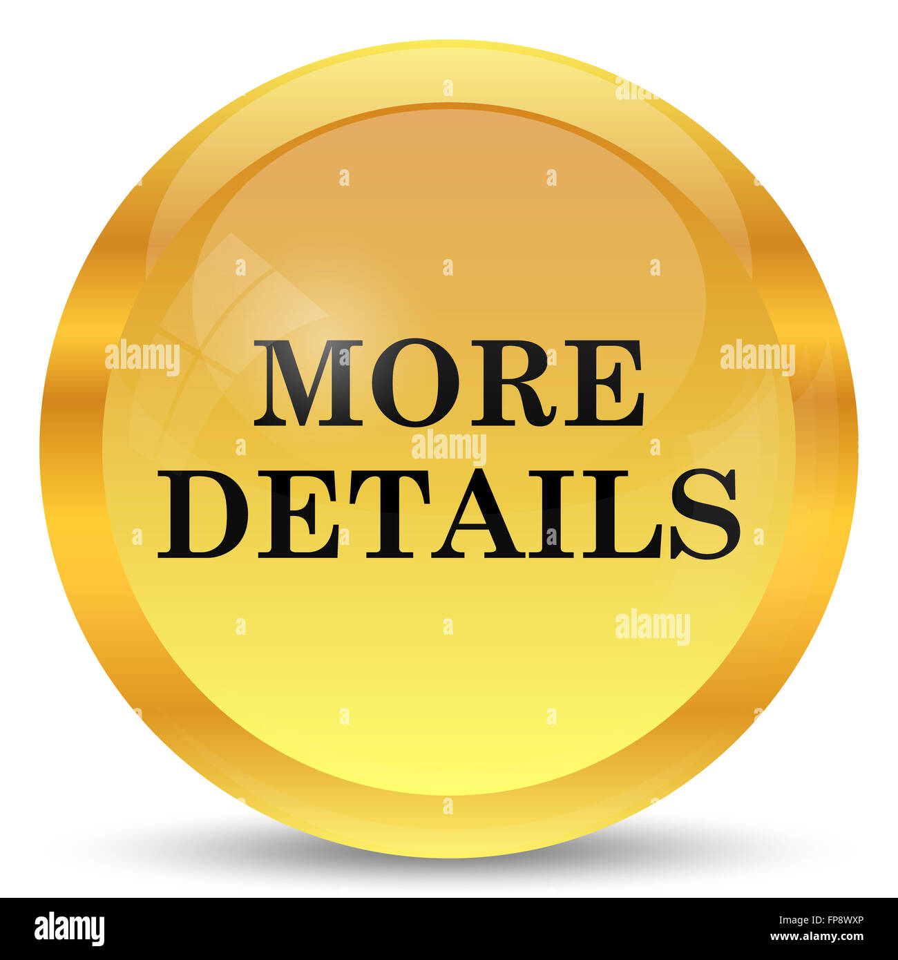 More details icon. Internet button on white background Stock Photo - Alamy