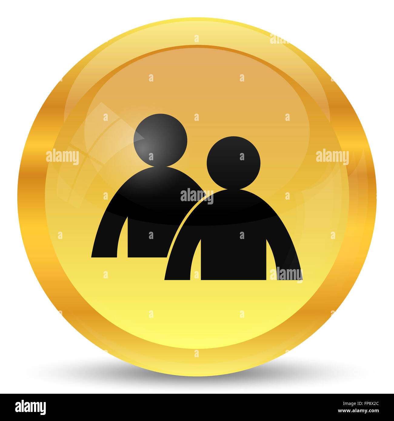 Mentoring icon. Internet button on white background Stock Photo - Alamy