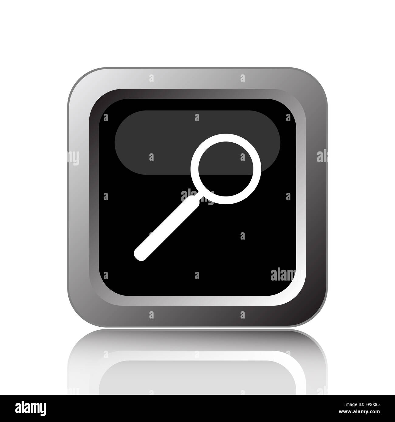 Search icon. Internet button on white background Stock Photo - Alamy