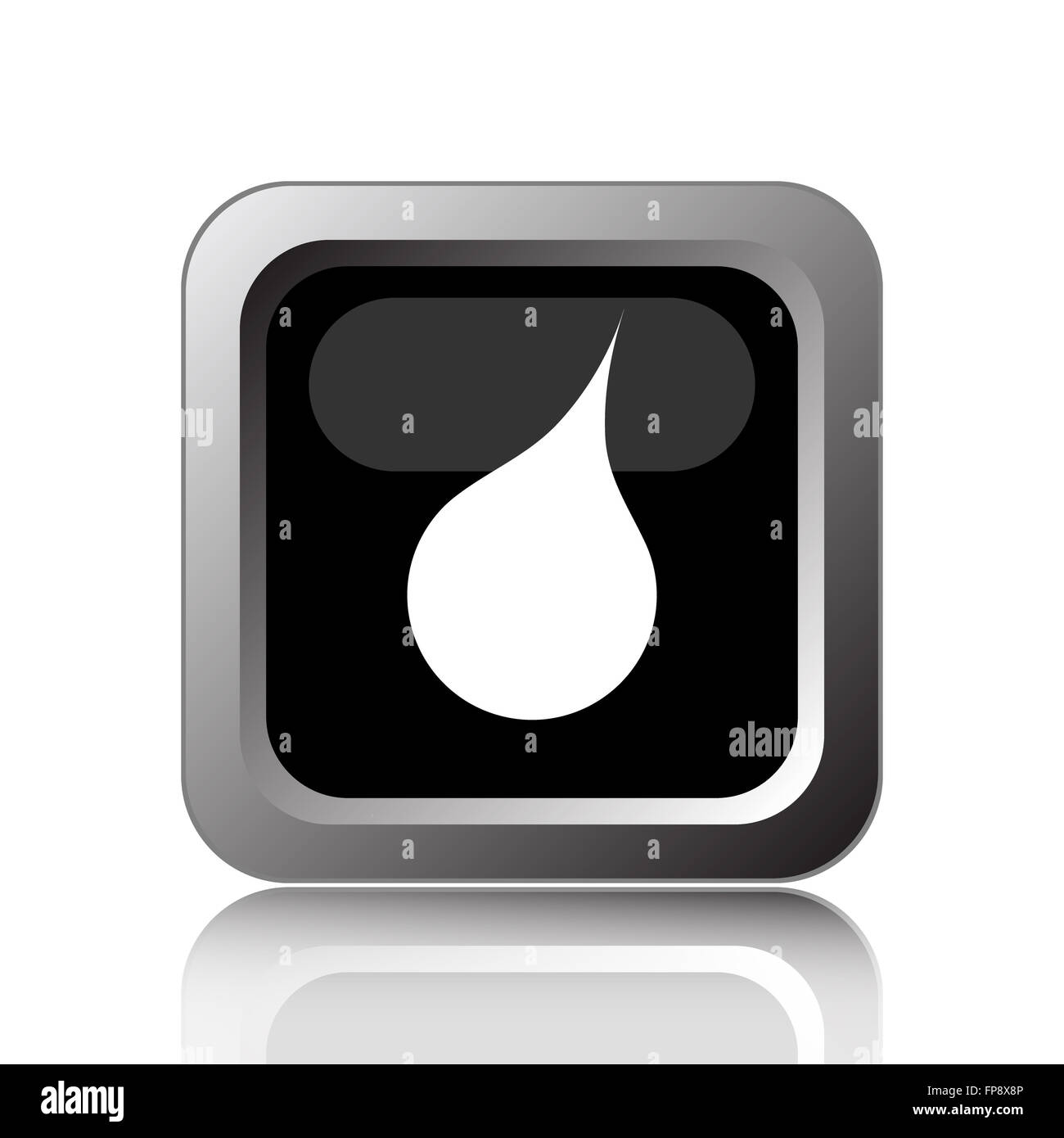 Rain icon. Internet button on white background Stock Photo - Alamy