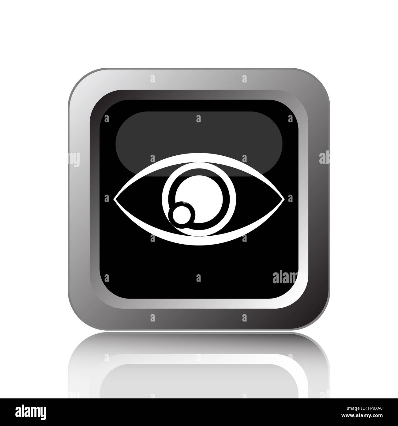 Eye icon. Internet button on white background Stock Photo - Alamy