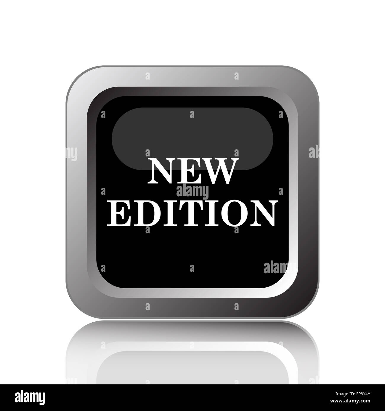 New edition icon. Internet button on white background Stock Photo - Alamy