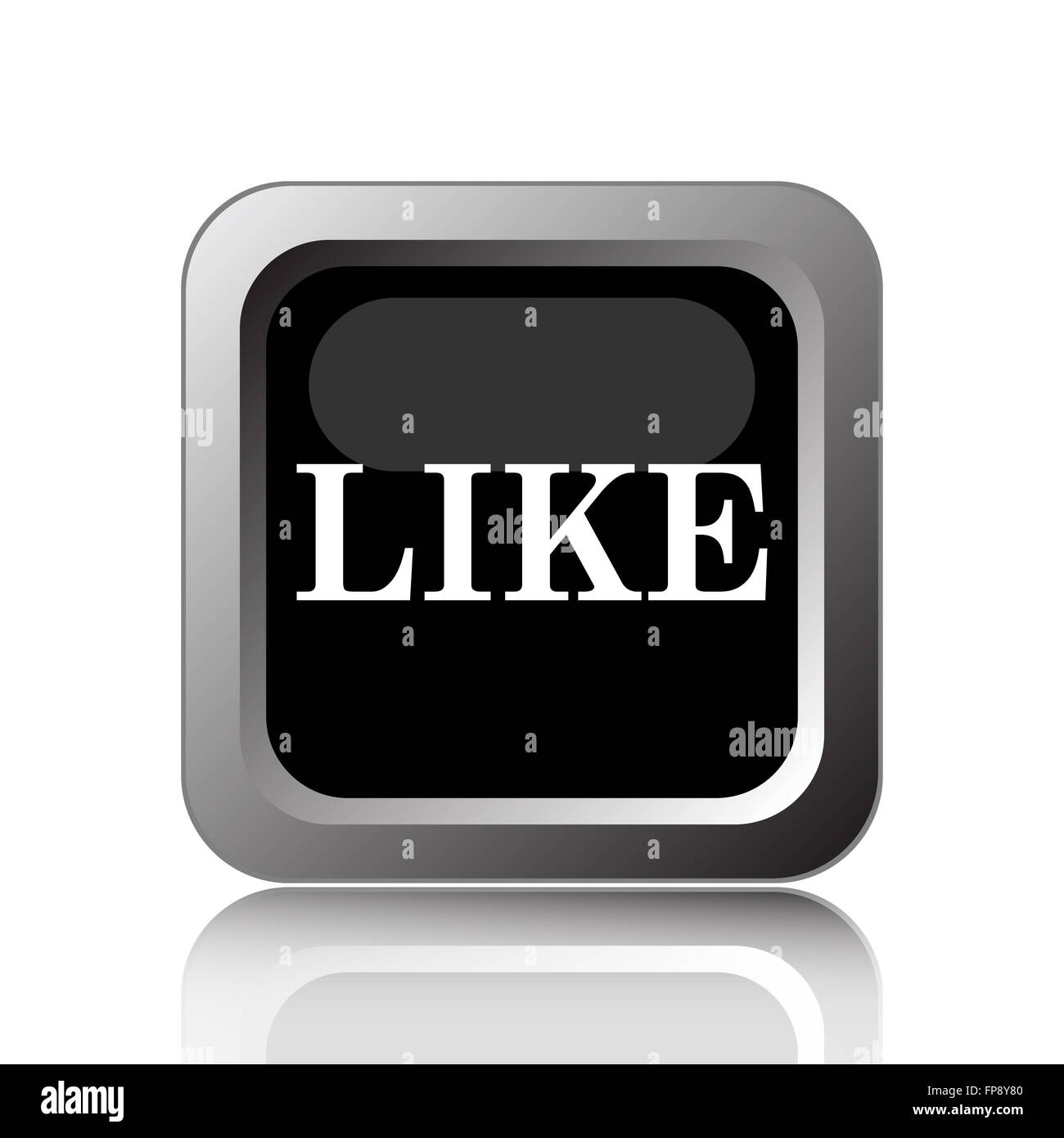 Like icon. Internet button on white background Stock Photo - Alamy