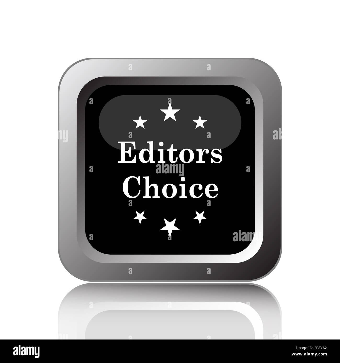 Editors choice icon. Internet button on white background Stock Photo ...