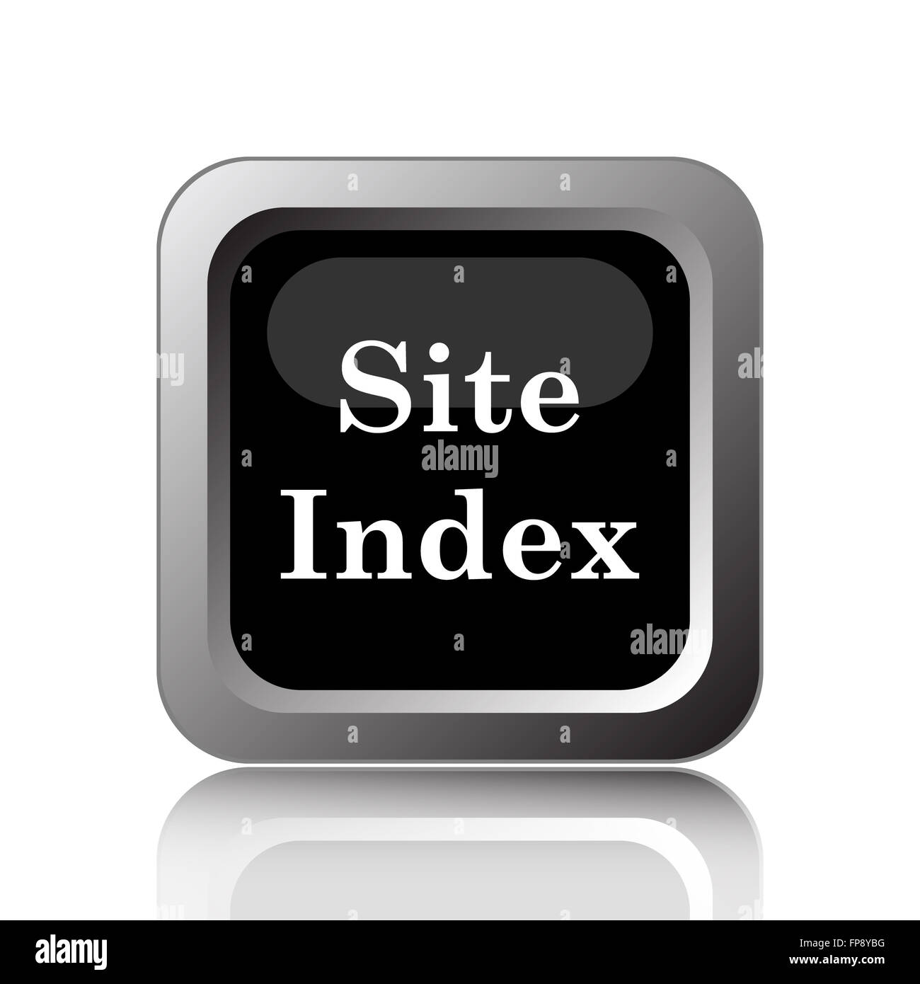 Site index icon. Internet button on white background Stock Photo - Alamy