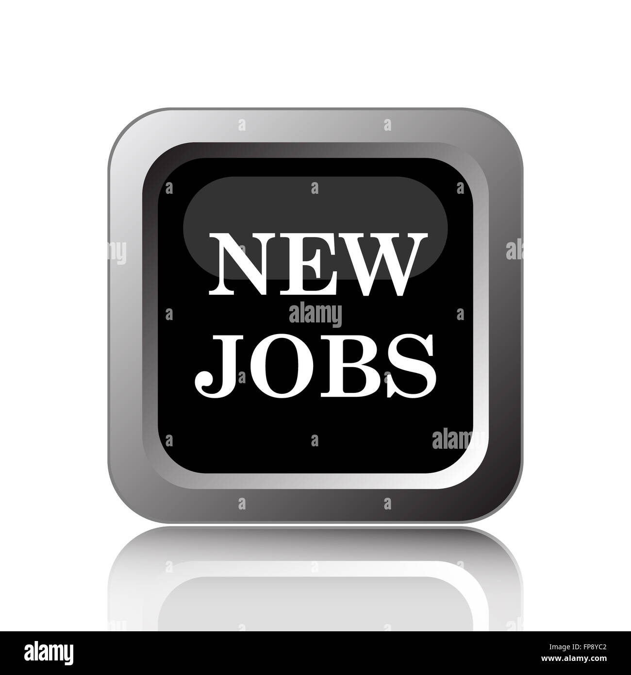 New jobs icon. Internet button on white background Stock Photo - Alamy
