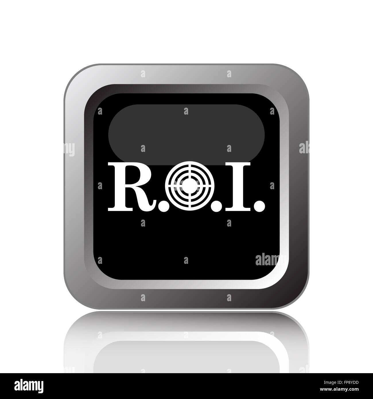 ROI icon. Internet button on white background Stock Photo - Alamy