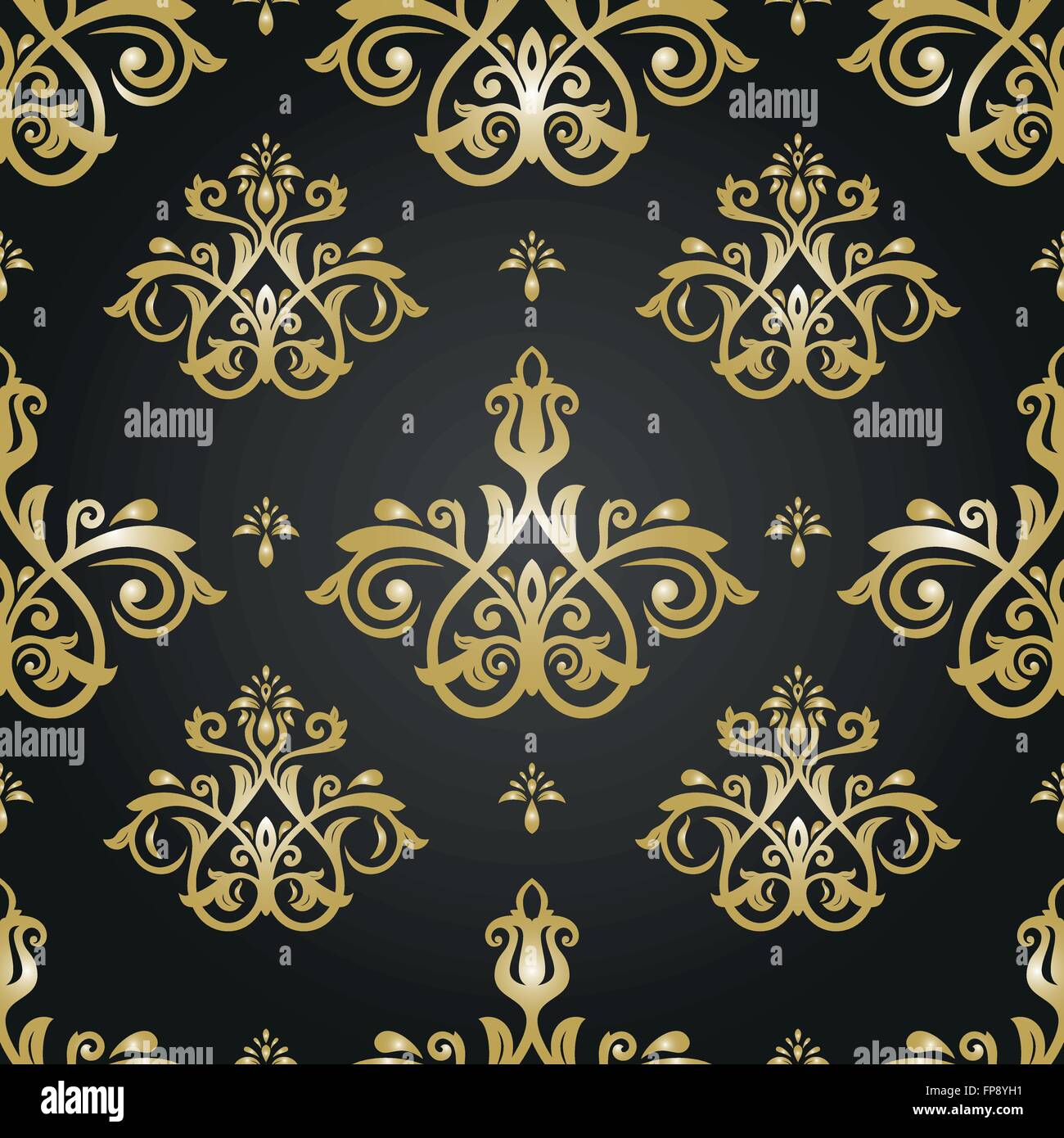 Seamless Vector Wallpaper in the Style of Baroque Stock Vector Image & Art - Alamy