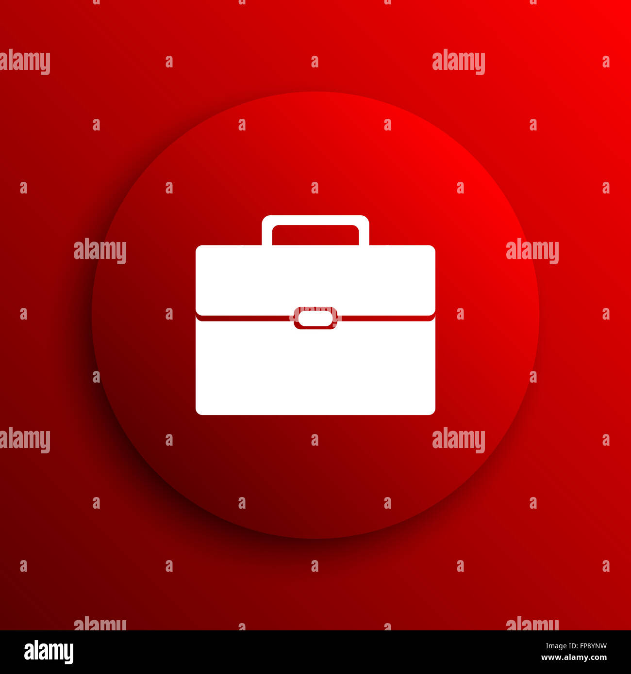 Briefcase icon. Internet button on white background Stock Photo - Alamy