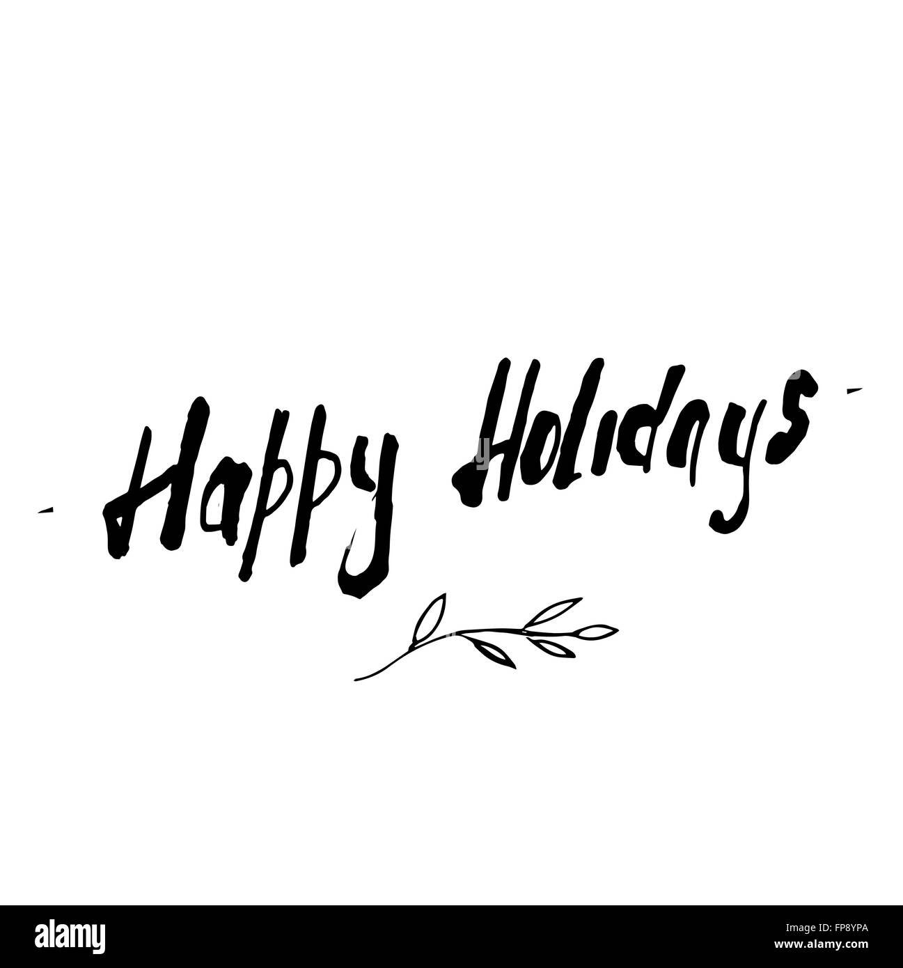Design holidays greeting card Black and White Stock Photos & Images - Alamy