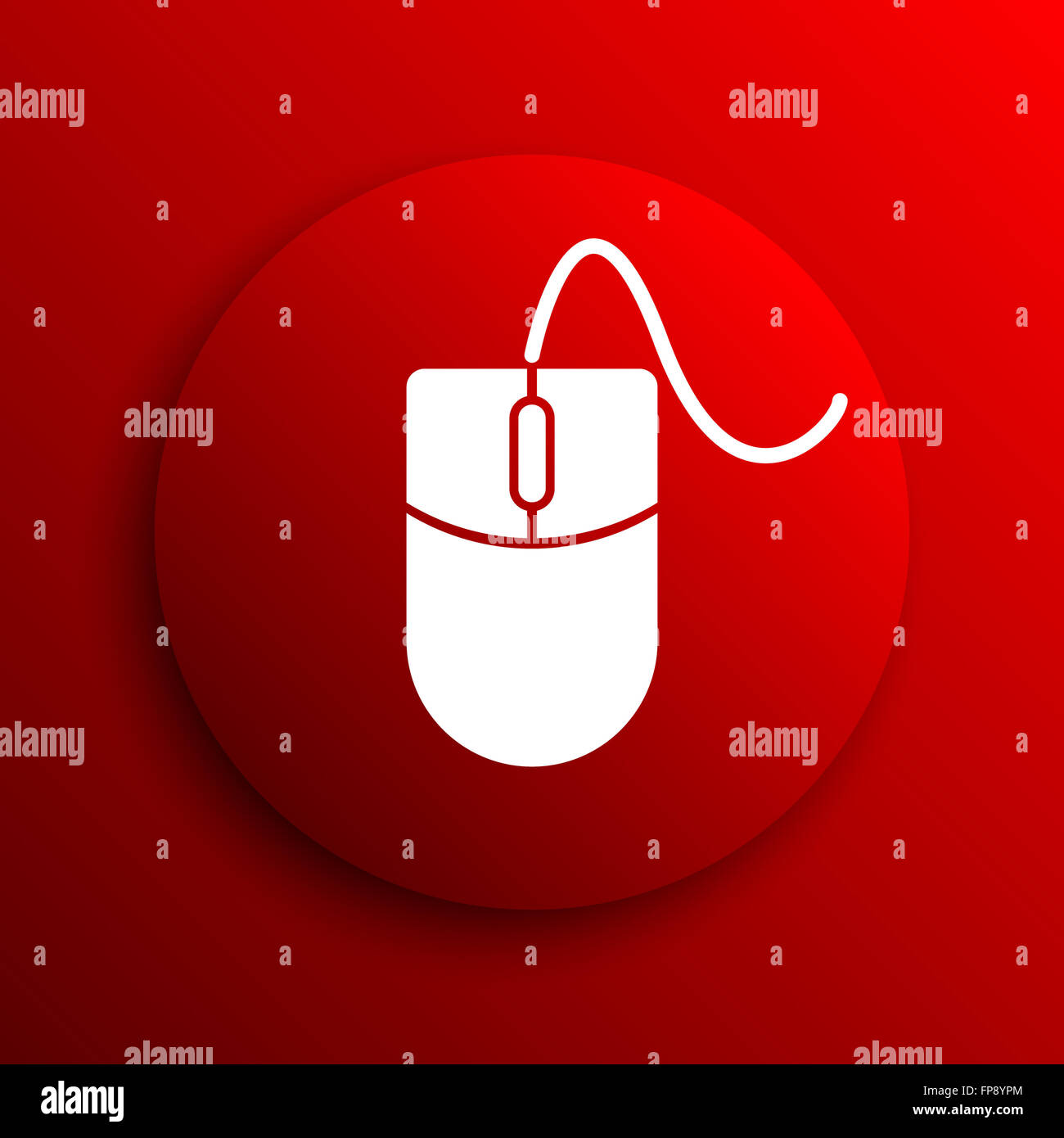 Mouse icon. Internet button on white background Stock Photo - Alamy