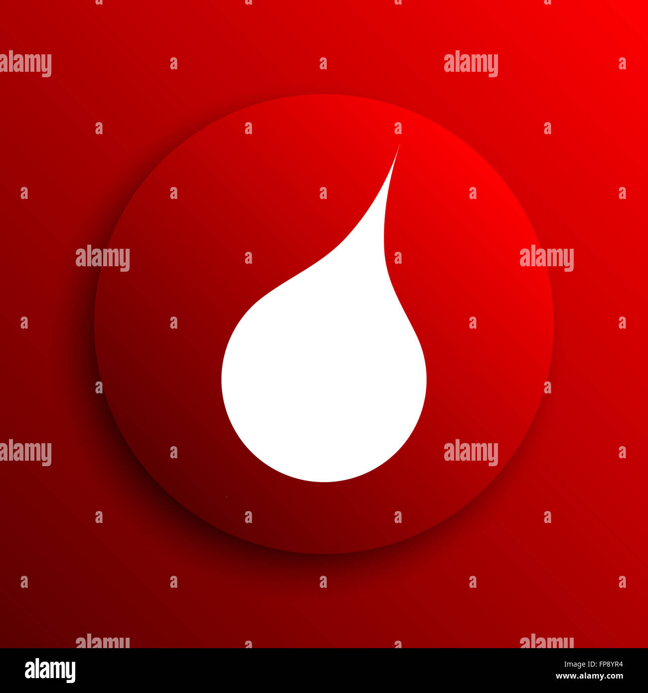 Rain icon. Internet button on white background Stock Photo - Alamy