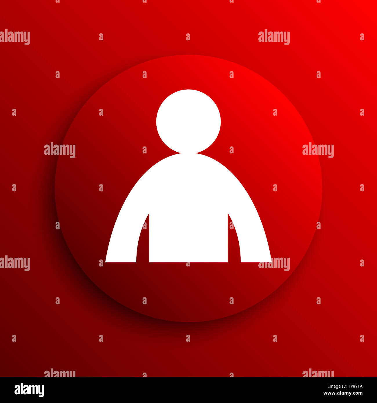 User profile icon. Internet button on white background Stock Photo - Alamy