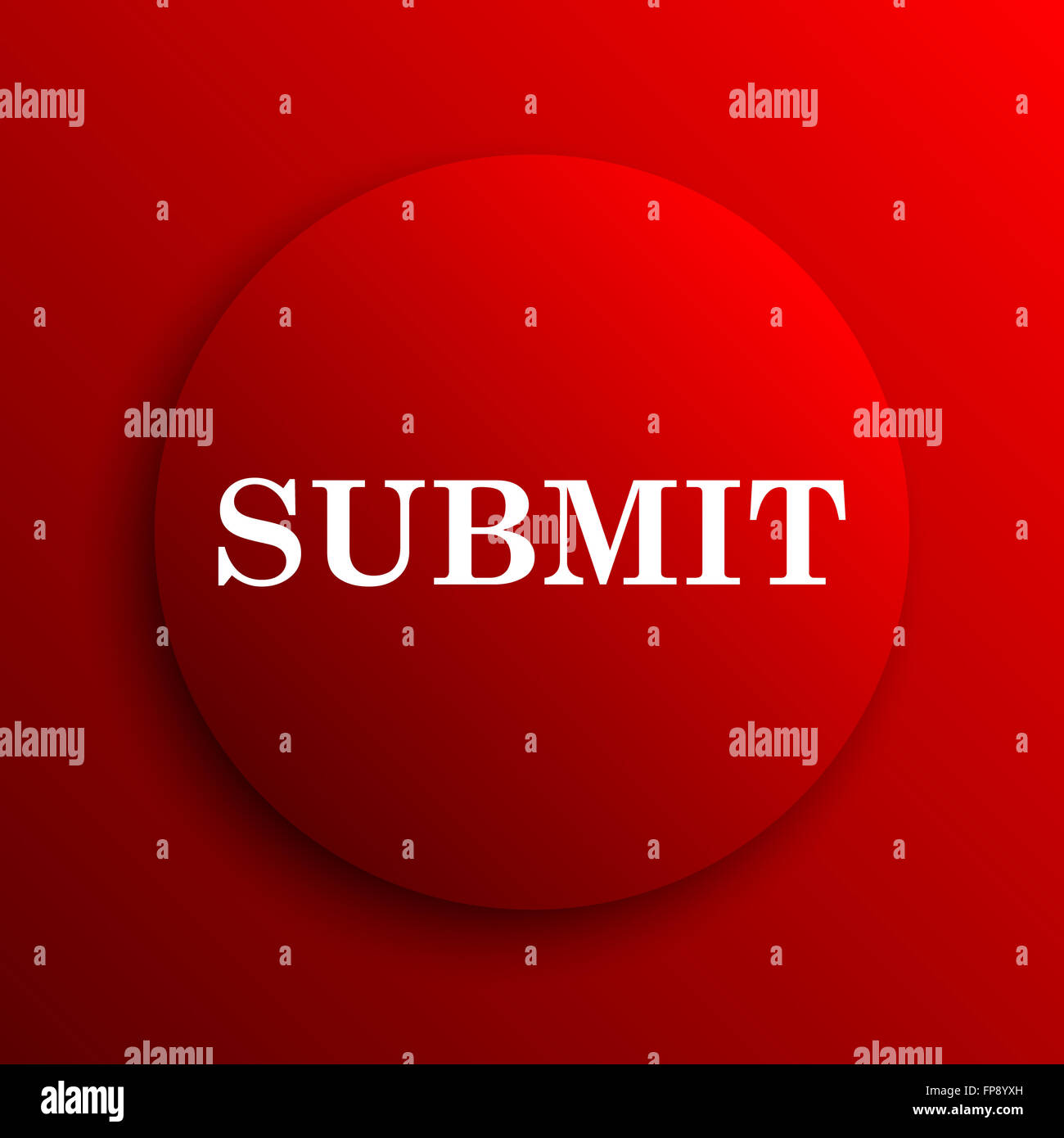Submit icon. Internet button on white background Stock Photo - Alamy