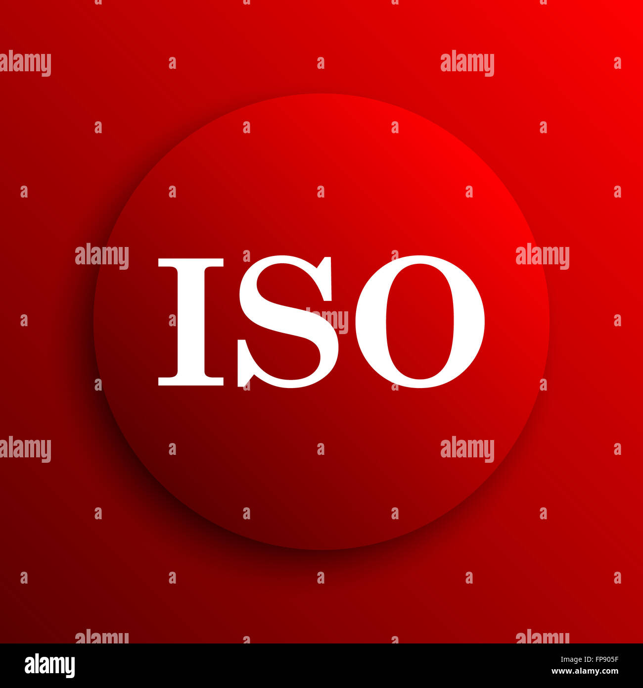 ISO icon. Internet button on white background Stock Photo - Alamy