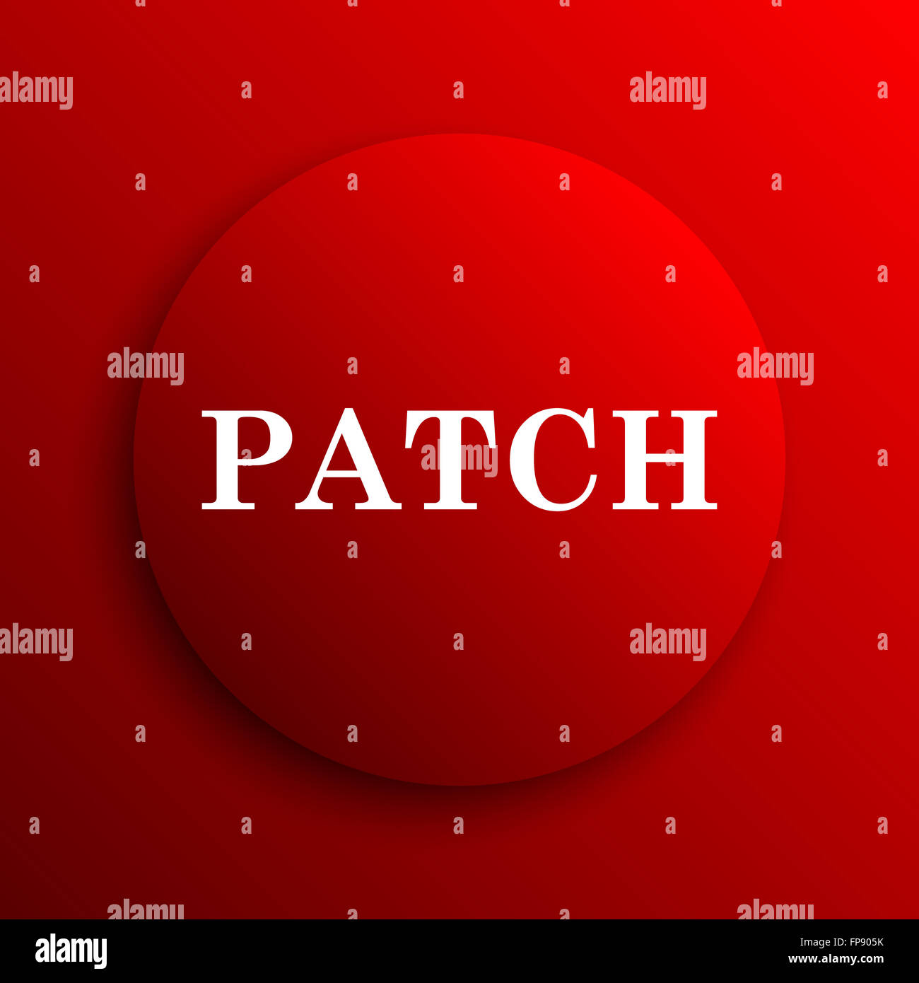 Patch icon. Internet button on white background Stock Photo - Alamy