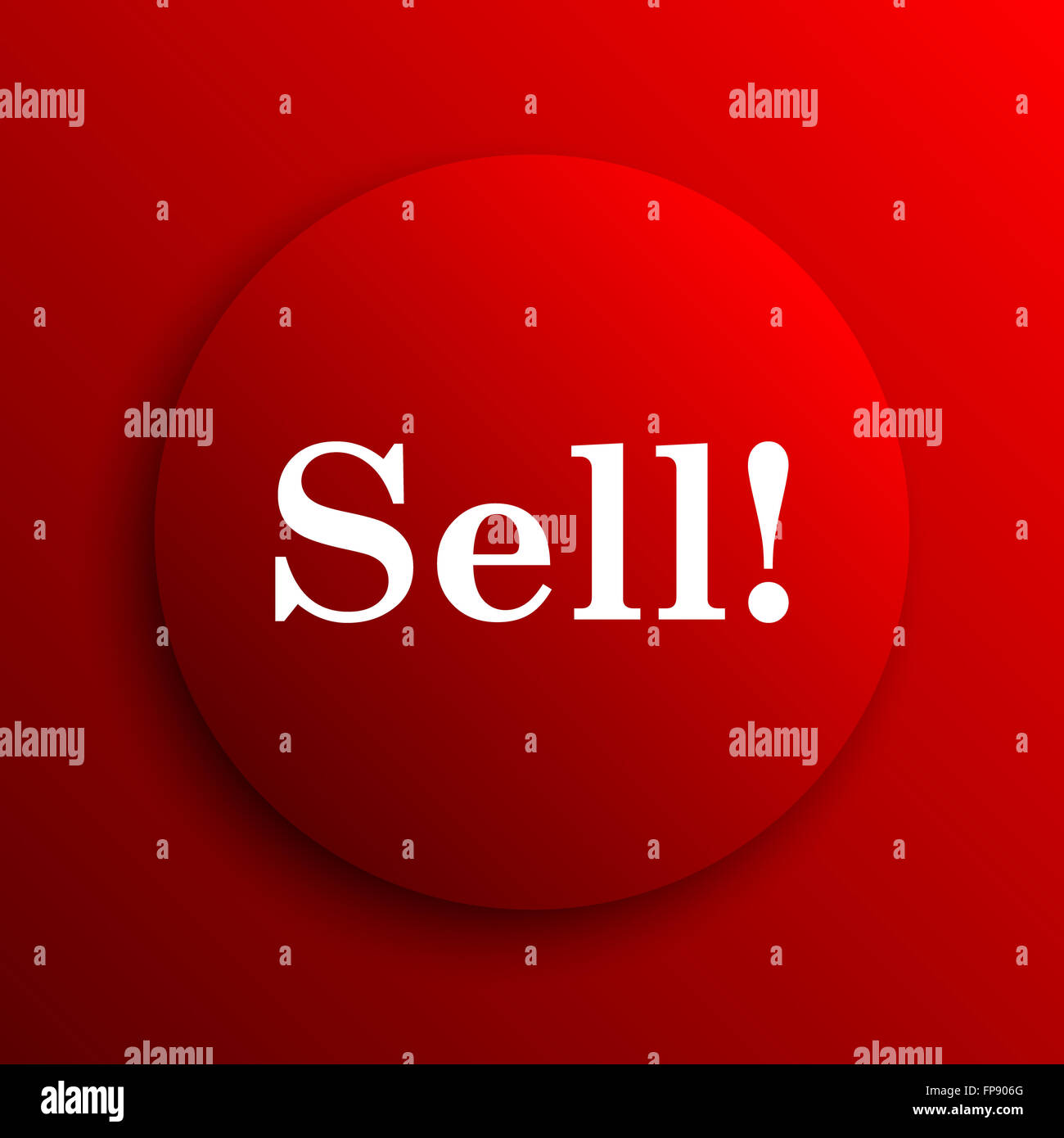 Sell icon. Internet button on white background Stock Photo - Alamy