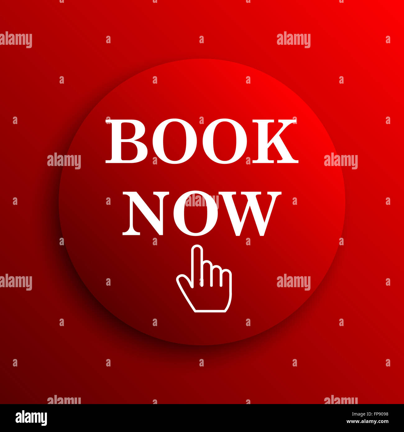 Book now icon. Internet button on white background Stock Photo - Alamy