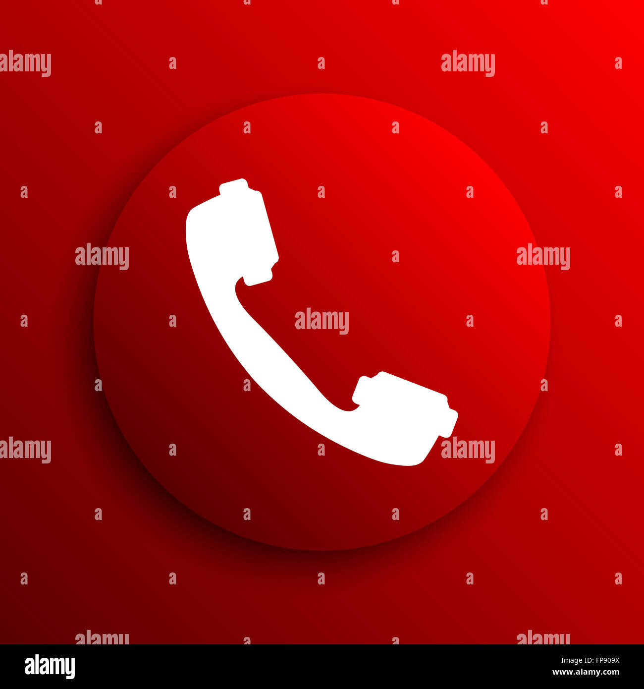 Phone icon. Internet button on white background Stock Photo - Alamy