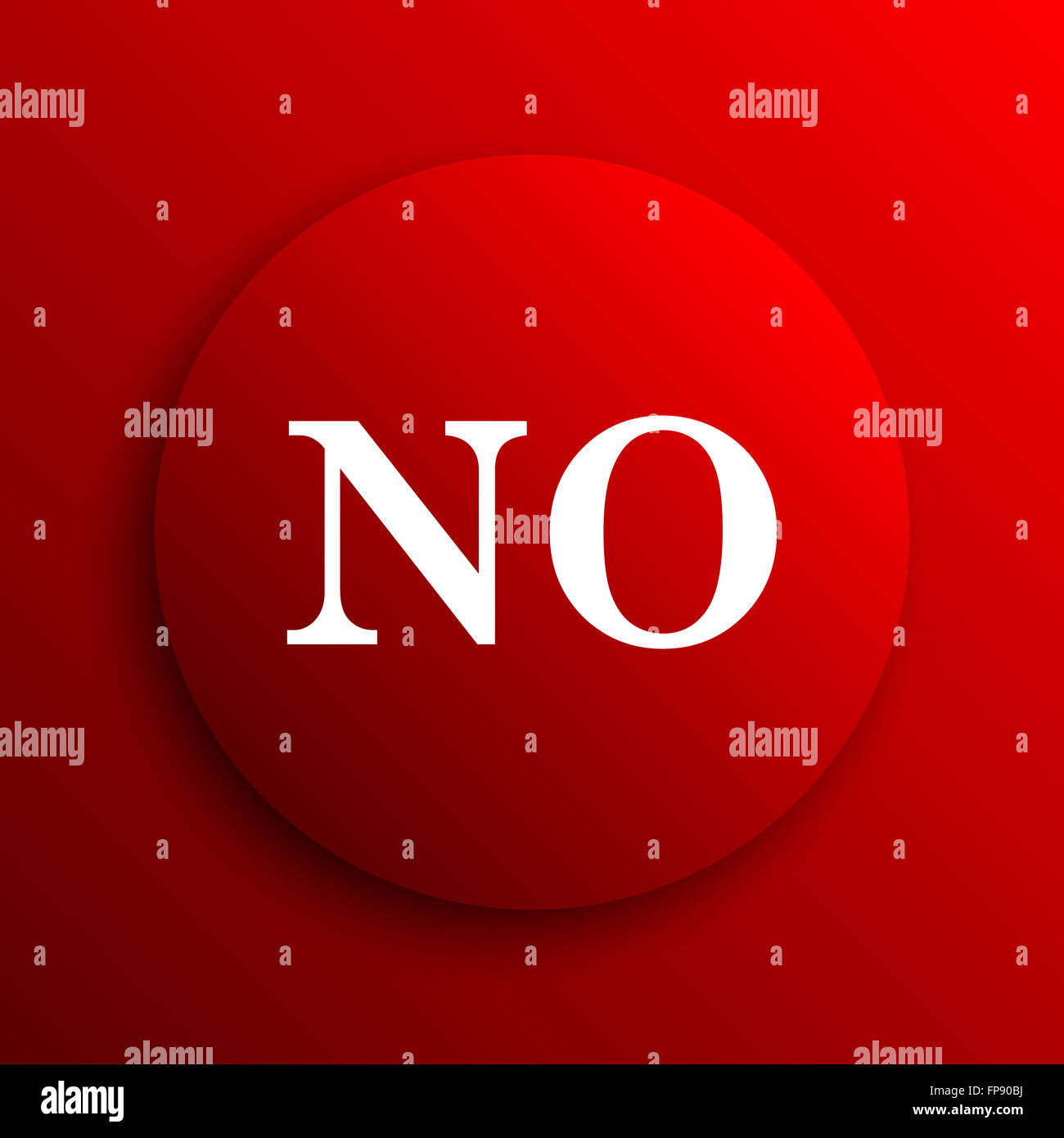 No icon. Internet button on white background Stock Photo - Alamy