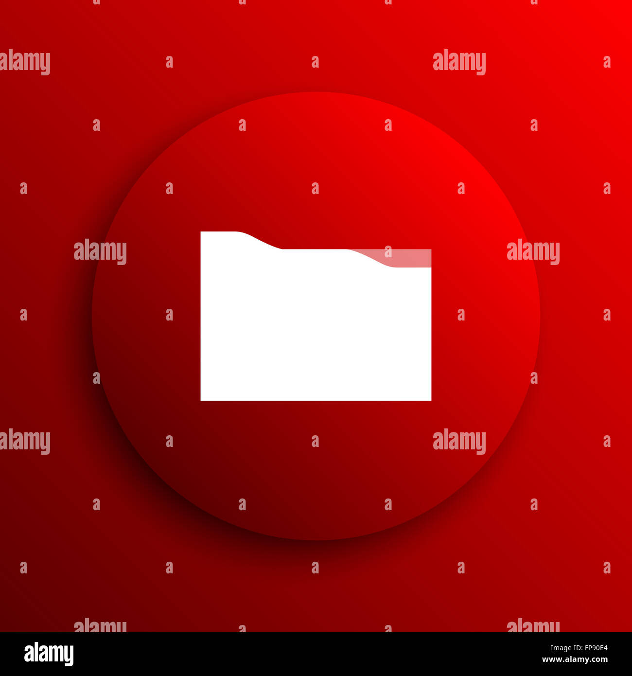 Folder icon. Internet button on white background Stock Photo - Alamy