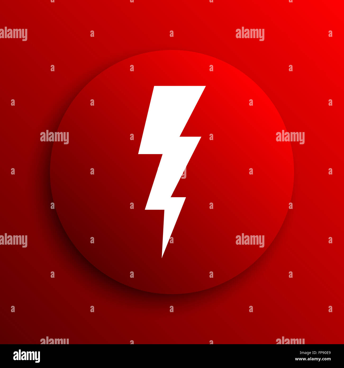 Lightning icon. Internet button on white background Stock Photo - Alamy