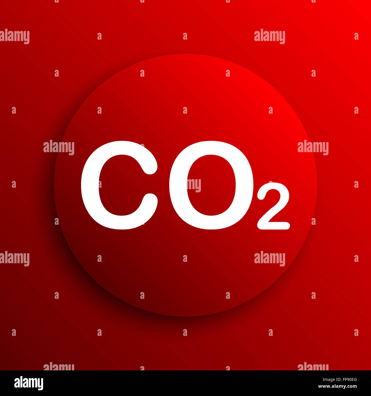 CO2 icon. Internet button on white background Stock Photo - Alamy