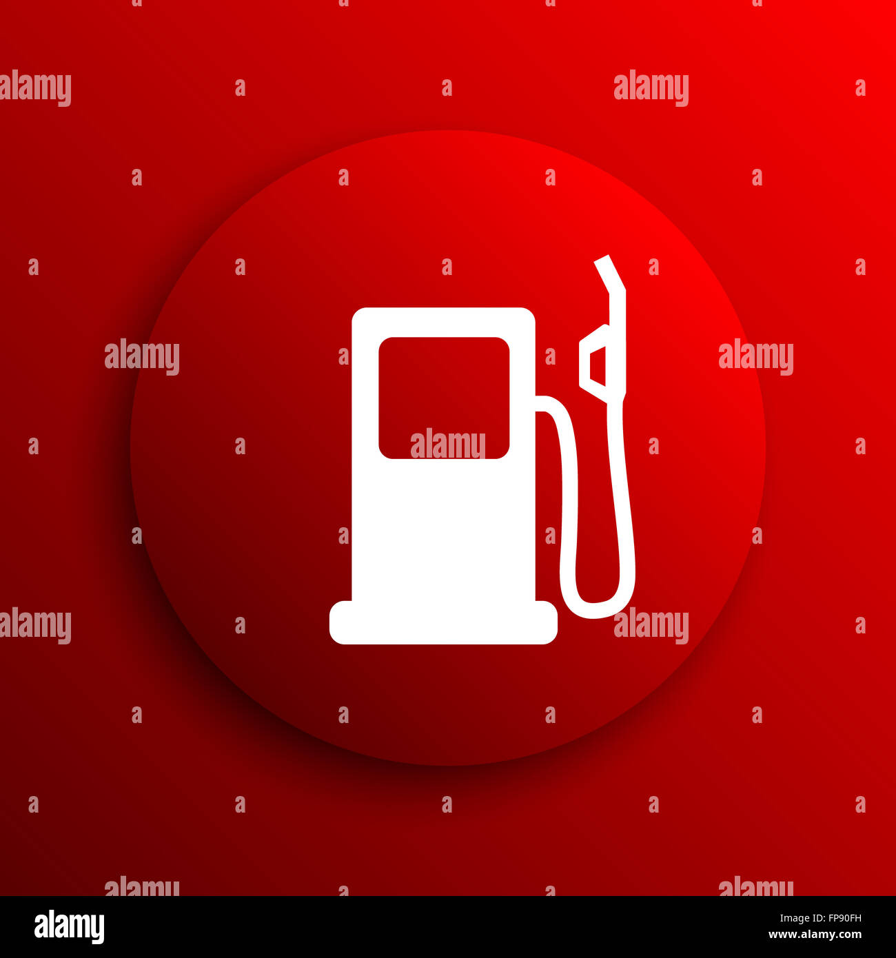 Gas pump icon. Internet button on white background Stock Photo - Alamy
