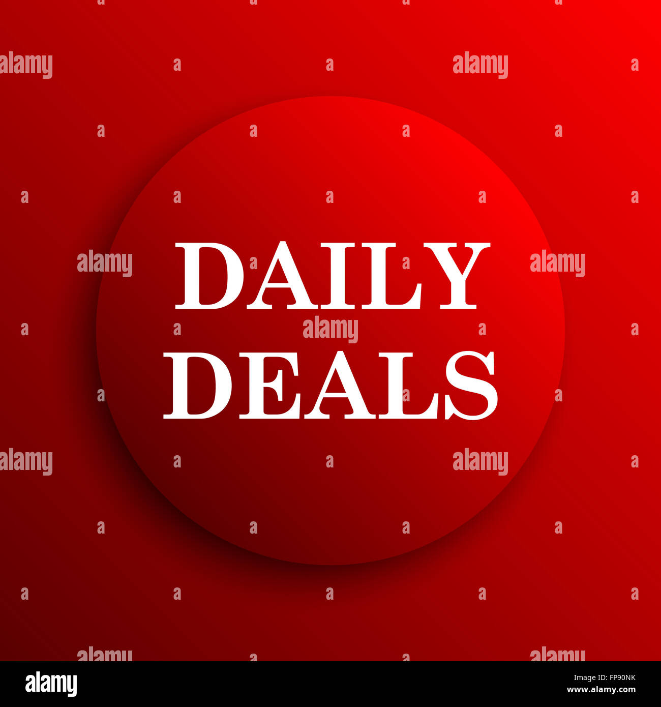 Daily deals icon. Internet button on white background Stock Photo - Alamy