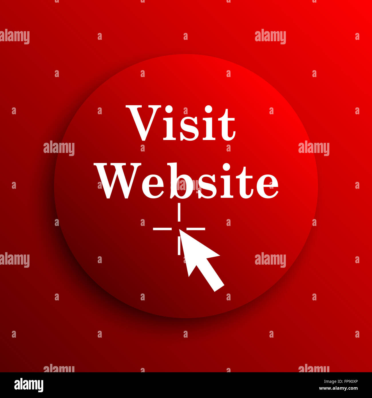 Visit website icon. Internet button on white background Stock Photo - Alamy
