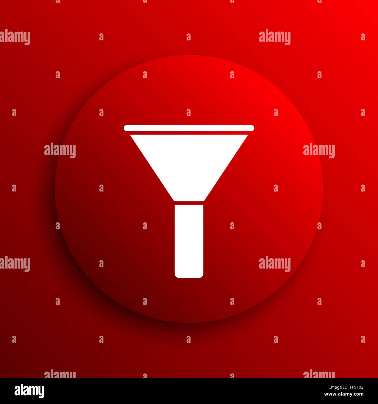 Filter icon. Internet button on white background Stock Photo - Alamy