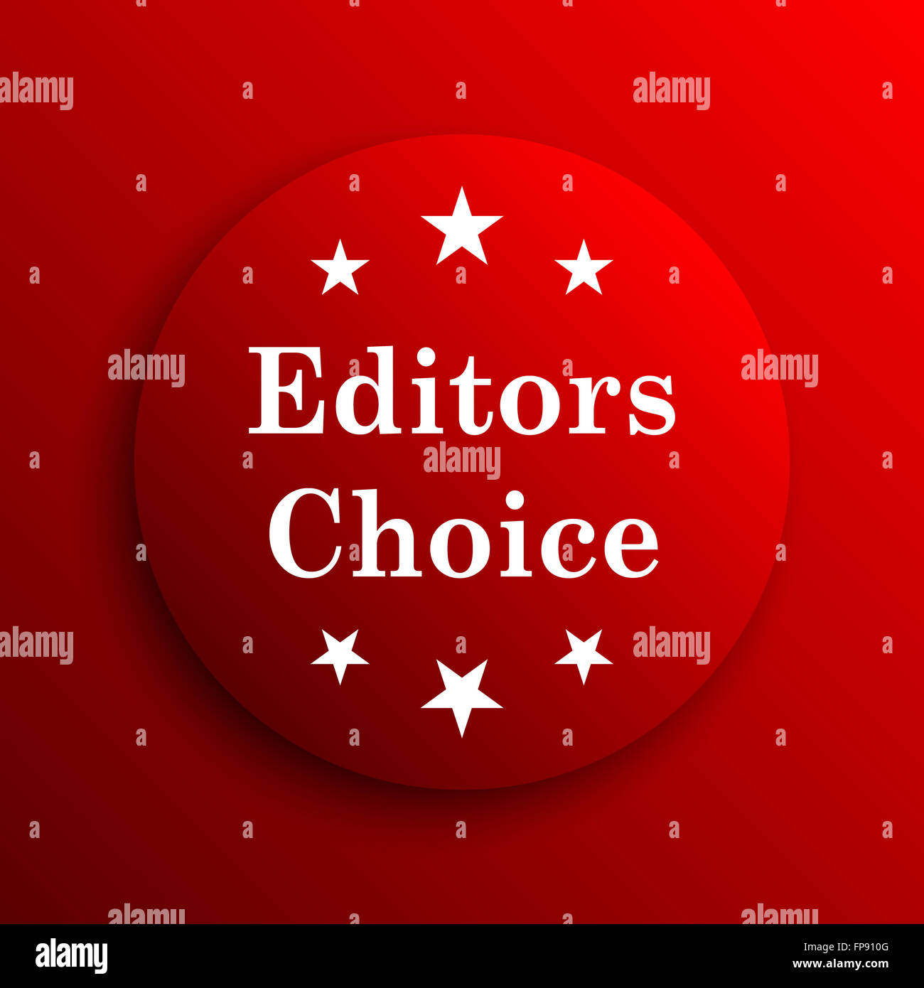 Editors choice icon. Internet button on white background Stock Photo ...