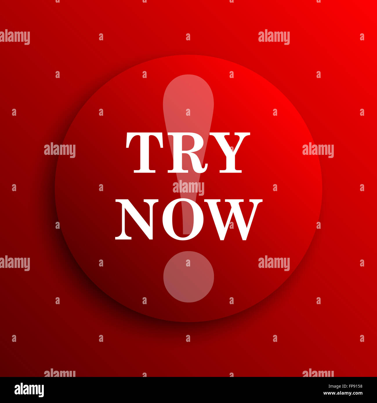 Try now icon. Internet button on white background Stock Photo - Alamy