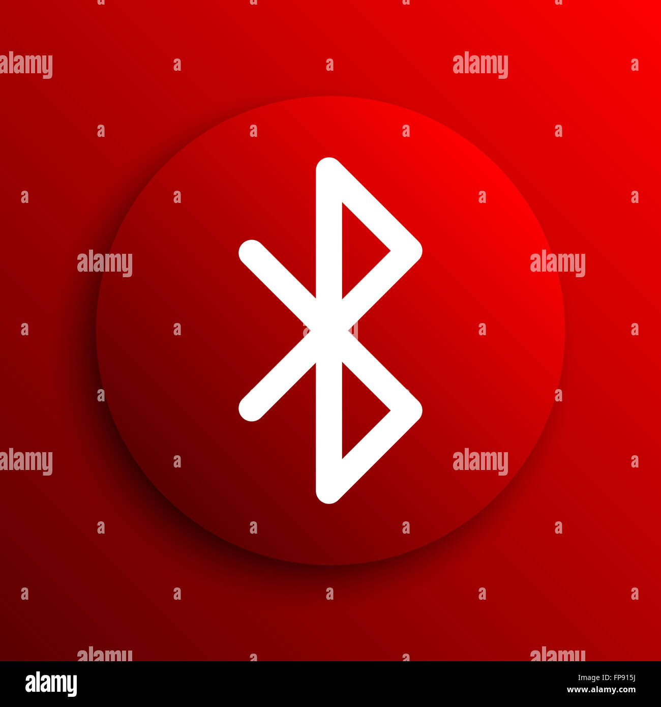 Bluetooth icon. Internet button on white background Stock Photo - Alamy